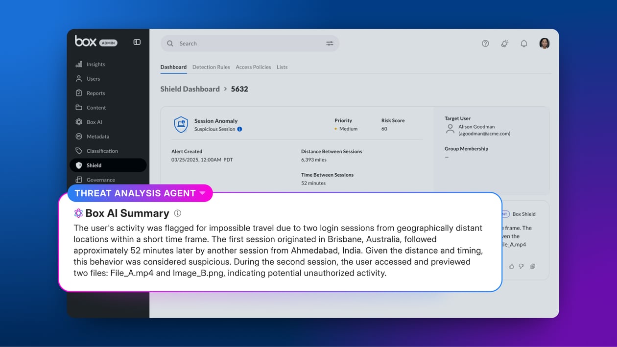 Box Shield Proの提供を開始し、エージェント型AIによるフリクションレスなコンテンツセキュリティを実現 | Box